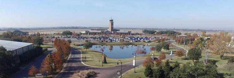 Parking at the Alexandria International Airport (AEX).